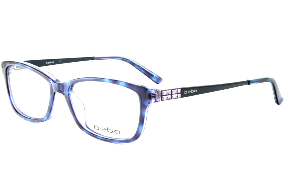 bebe BB5084 LOVE THE NIGHTLIFE 518 PLUM TORT | bebe glasses frames from ...