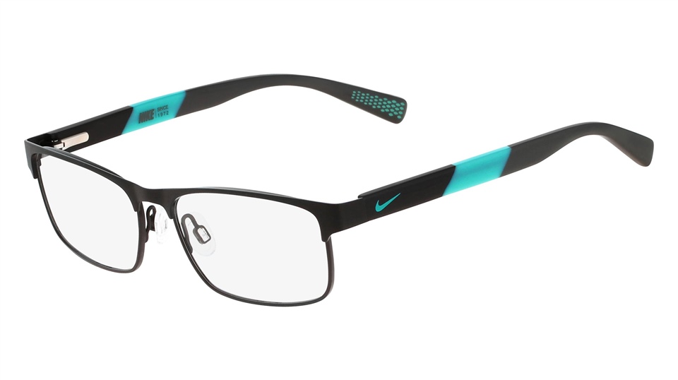 Nike Kids NK5574 018 SATIN BLACK-HYPER JADE | Nike Kids glasses frames ...